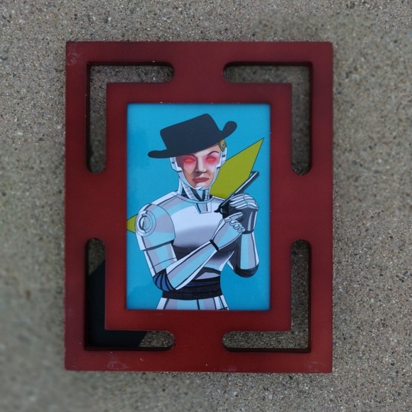 Art | Cyborg Cowgirl With Revolver Art Print 8s Nagel Style Westworld ...